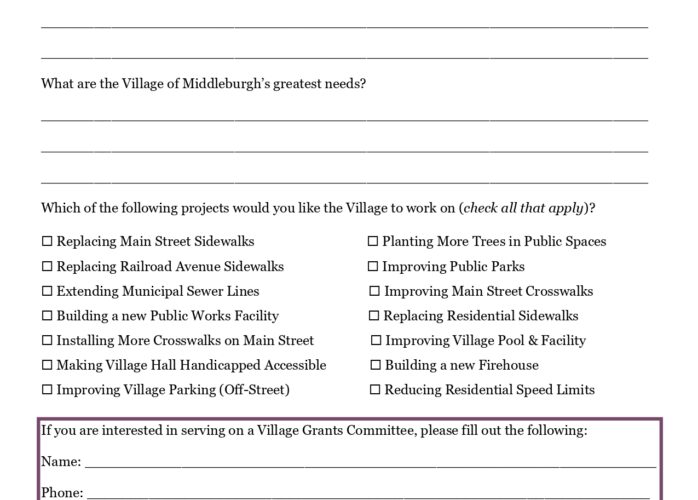 Village of Middleburgh, Schoharie County New York – Village of ...